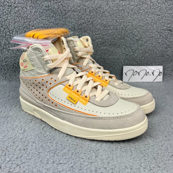 Jordan | Shoes | Jordan 2 Union Mens 8 Shoes Cream Grey Rattan Nike Air ...